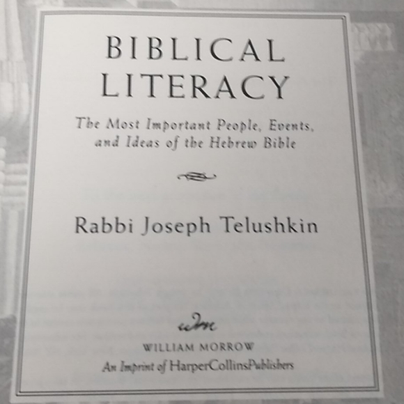 Harper Collins Publishers, Inc. | Other | Biblical Literacy Rabbi ...